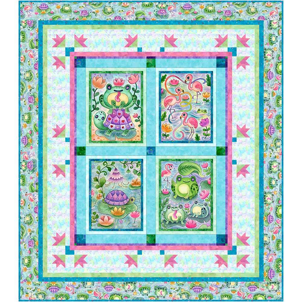 Pondside Pals Quilt - Cyndi Hershey - Ponside Pals - P&B Textiles - Ki – Keepsake Quilting