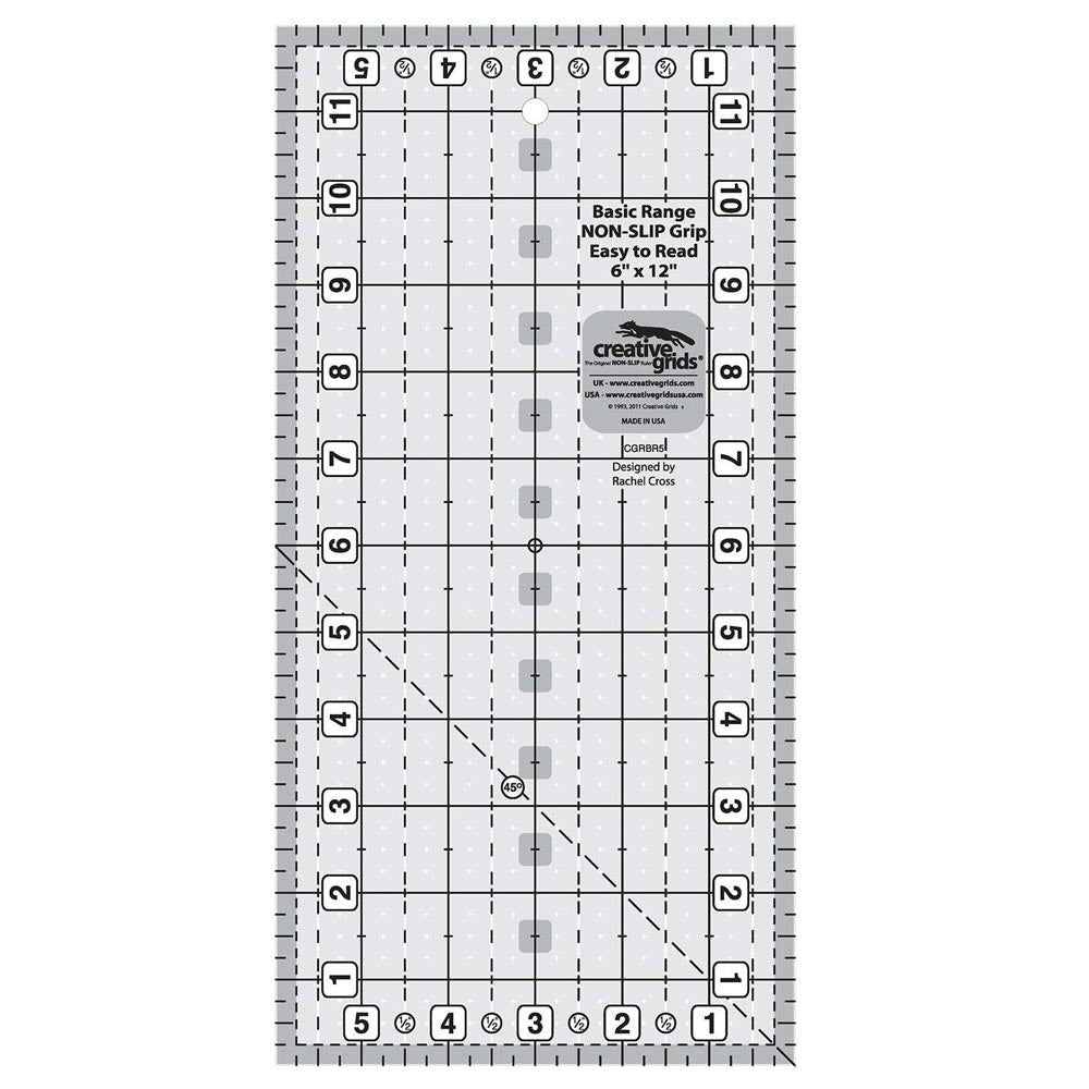 Creative Grids Basic Range 6in x 12in Rectangle Quilt Ruler – Keepsake Quilting