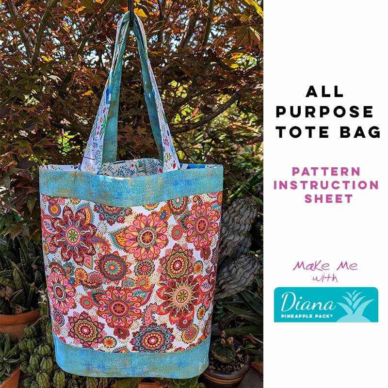 All-Purpose Tote Bag - Diana Pineapple Pack Pattern – Keepsake Quilting