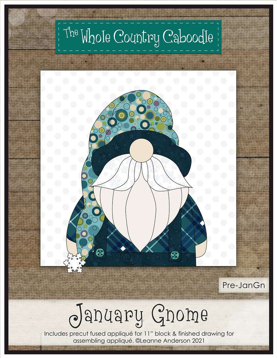 January Gnome Precut Fused Applique Pack – Keepsake Quilting