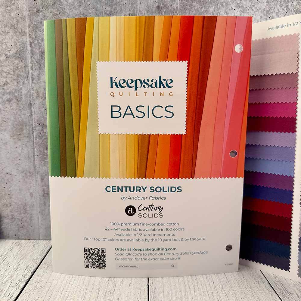 Keepsake Quilting Exclusive - Andover Fabrics - Century Solids - Swatc