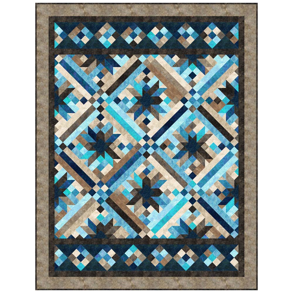 Smokey River - Midnight - Whirligig Designs - Stonehenge - Northcott F ...