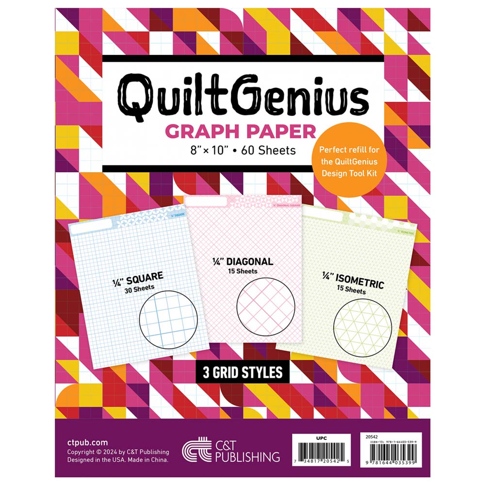 QuiltGenius Graph Paper - 8" x 10", 60 Sheets – Keepsake Quilting