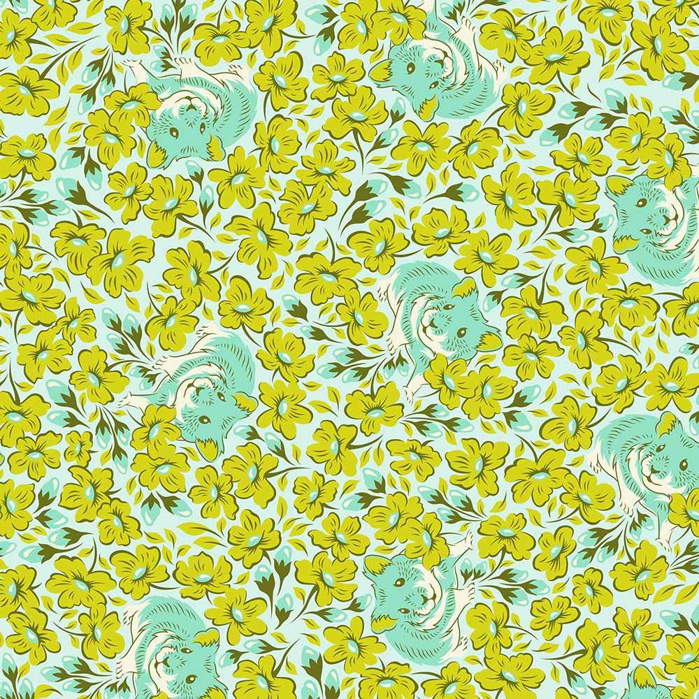 FreeSpirit Fabrics- Besties - Tula Pink - Chubby Cheeks - Clover - Yar ...