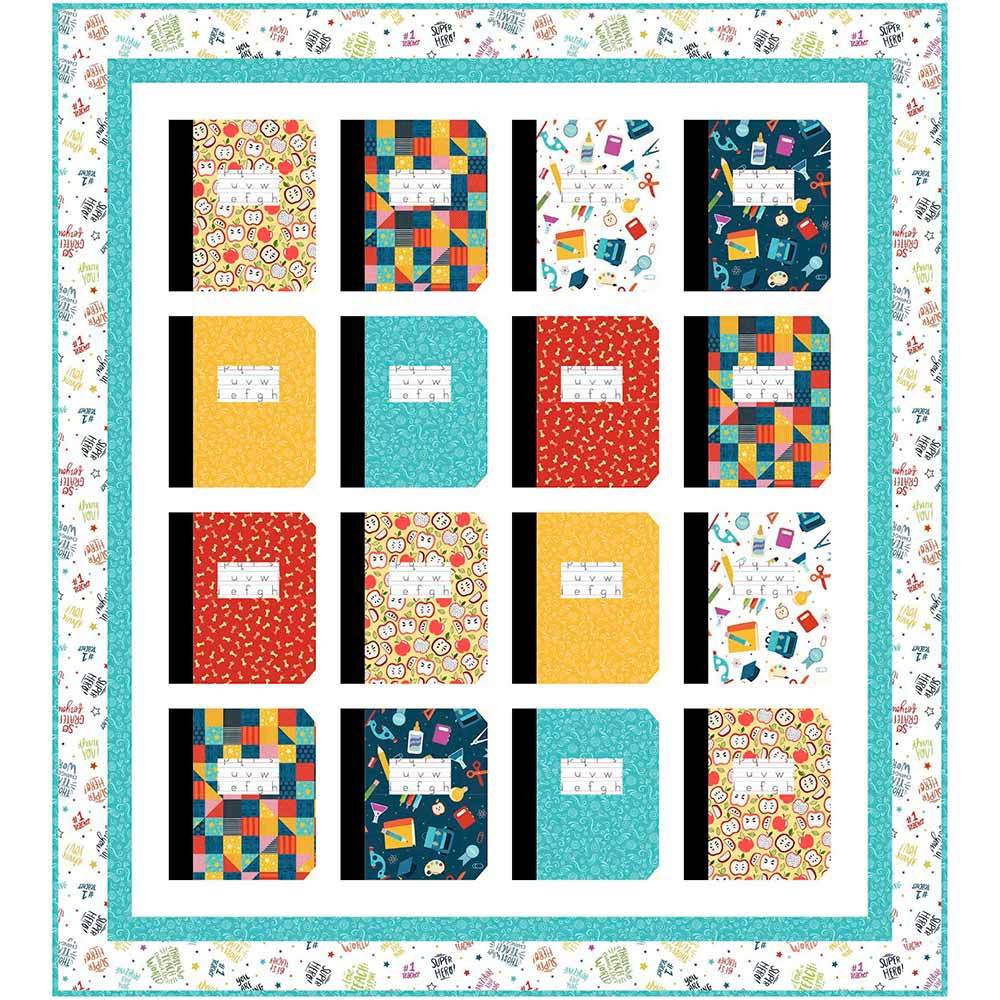 Composition Notebook Quilt - Wendy Sheppard - P&B Textiles - Kit ...