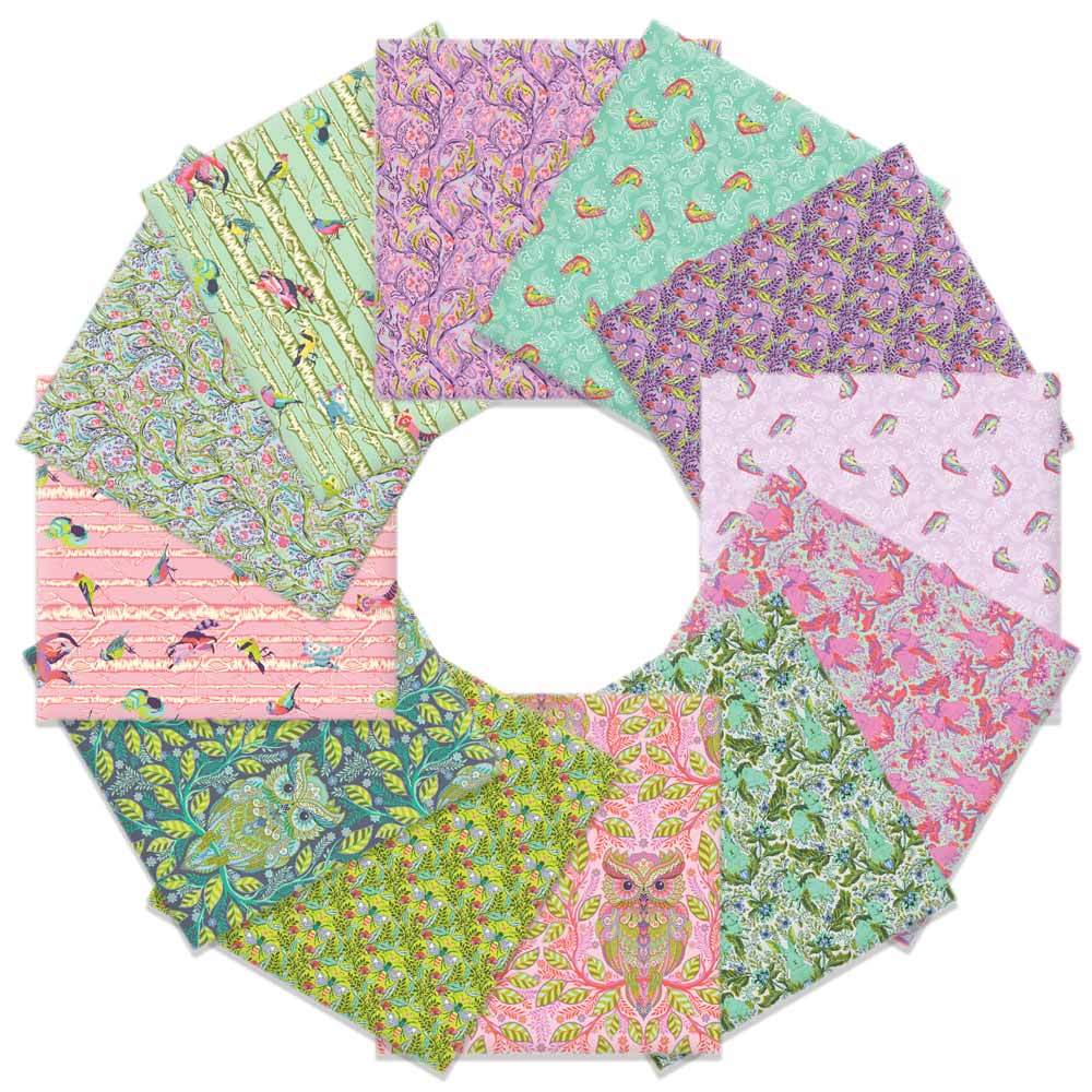 Tula Pink's 50th Collection - Full Moon Forest II - 12 Pieces - Full Y ...