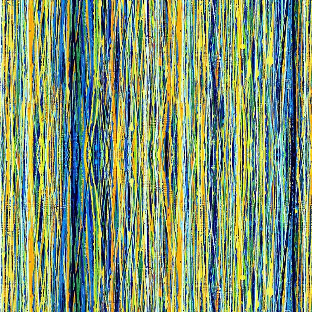 Timeless Treasure - Sunflower Symphony - String Stripes - Multi - Yard ...