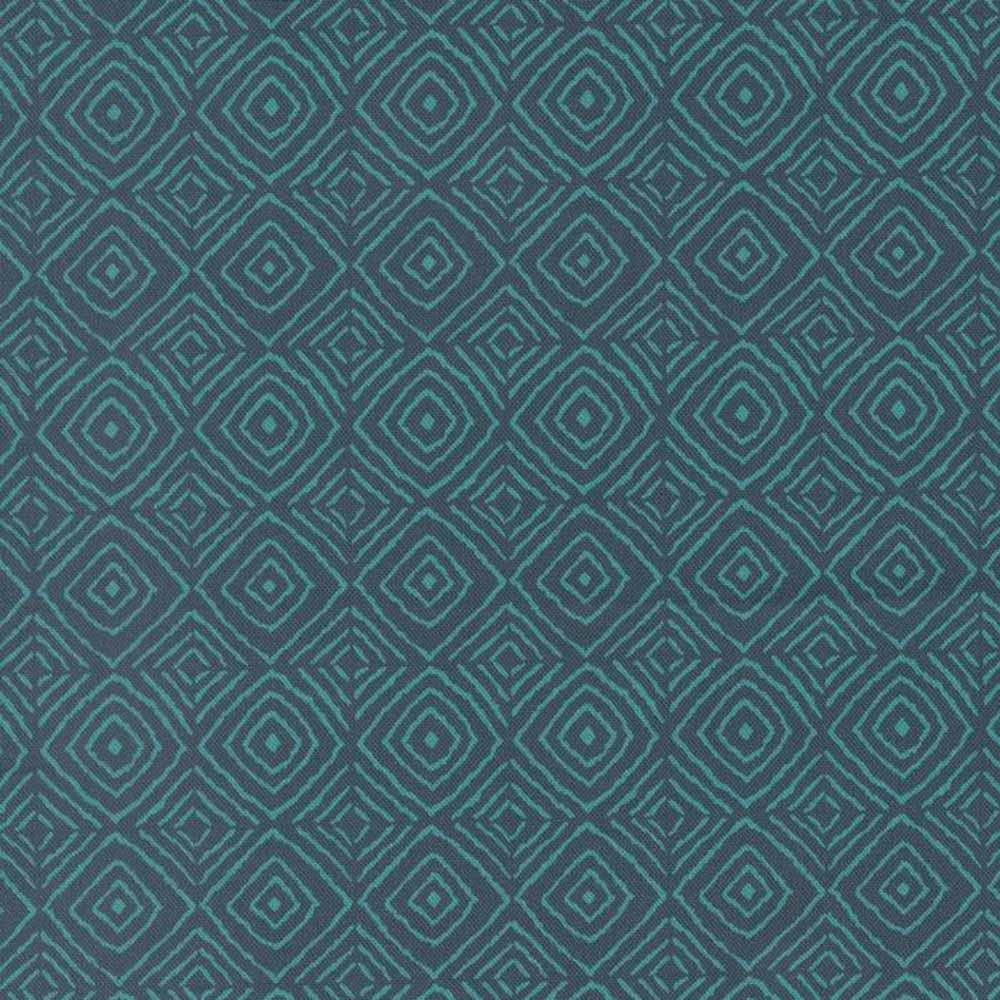Moda Fabrics - Parlor by Crystal Manning - Diamonds - Teal - Yardage ...