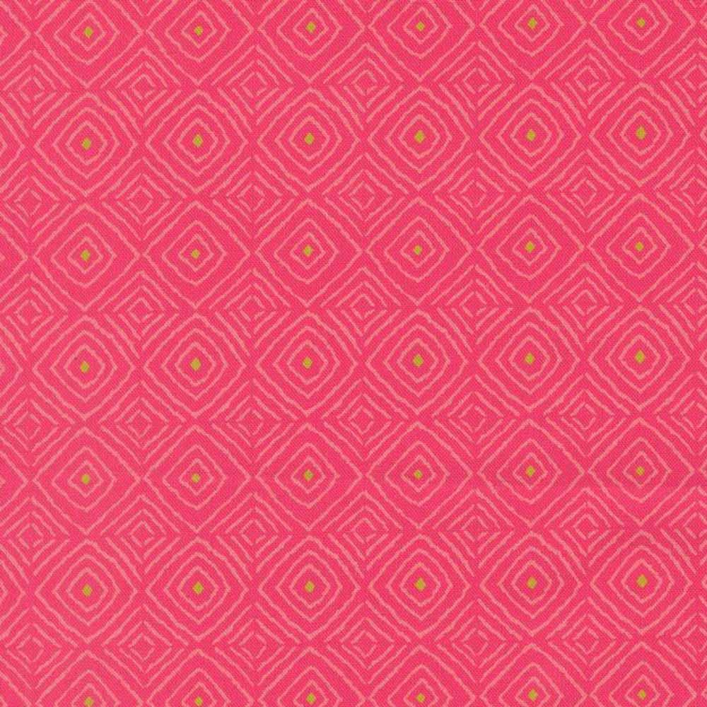 Moda Fabrics - Parlor by Crystal Manning - Diamonds - Azalea - Yardage ...