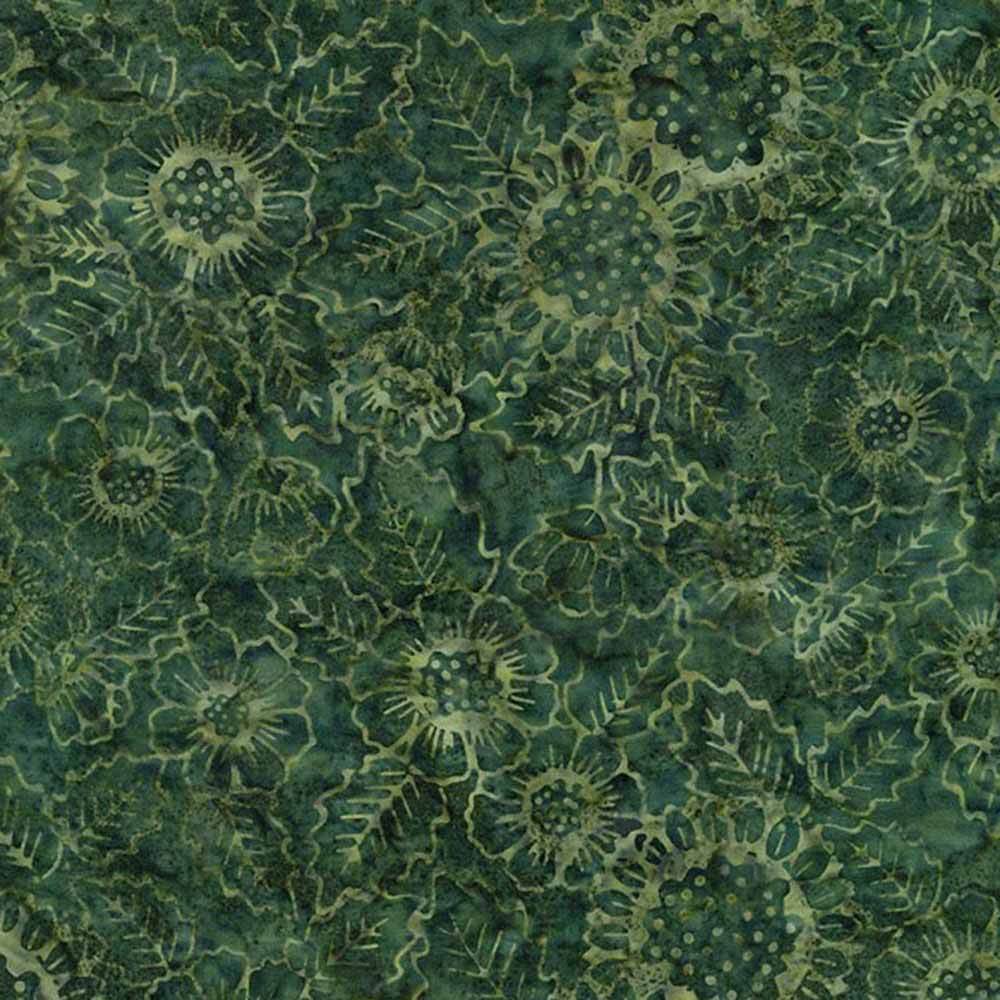 Timeless Treasure - Tonga Farm Sweet Home - Aster Floral - Green - Yar ...