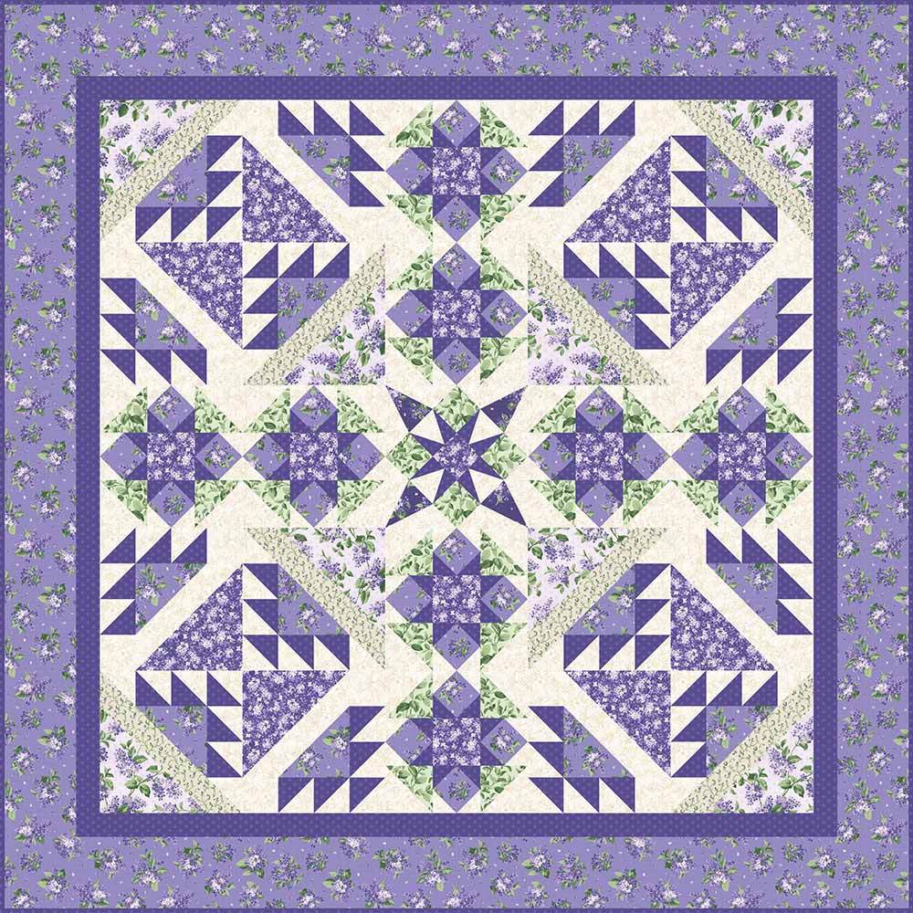 Blanket Twirl Quilt - Bound to Be Quilting - Lilac Lane - Maywood Stud ...