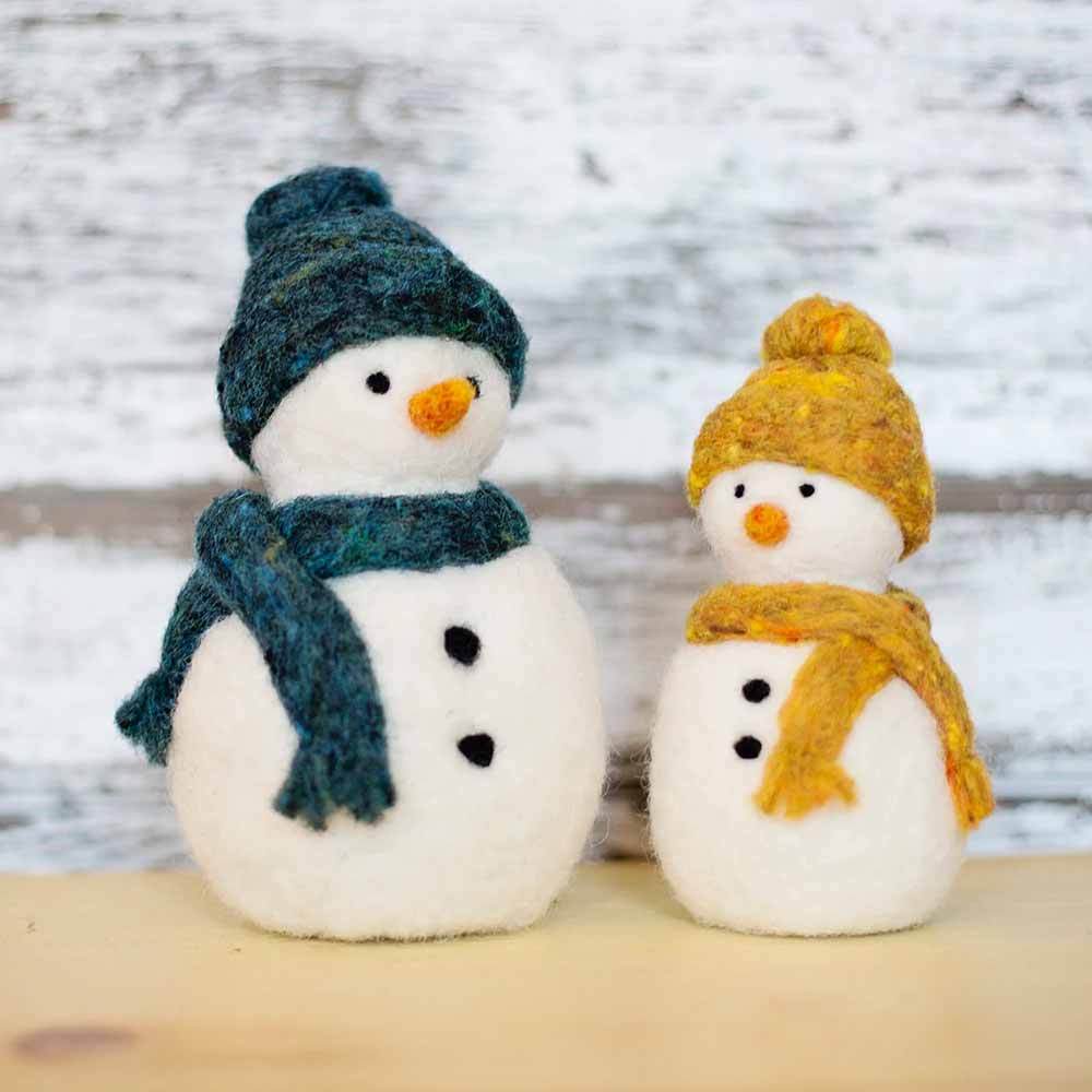 Felted Sky - Snowmen Needle Felting Kit – Keepsake Quilting