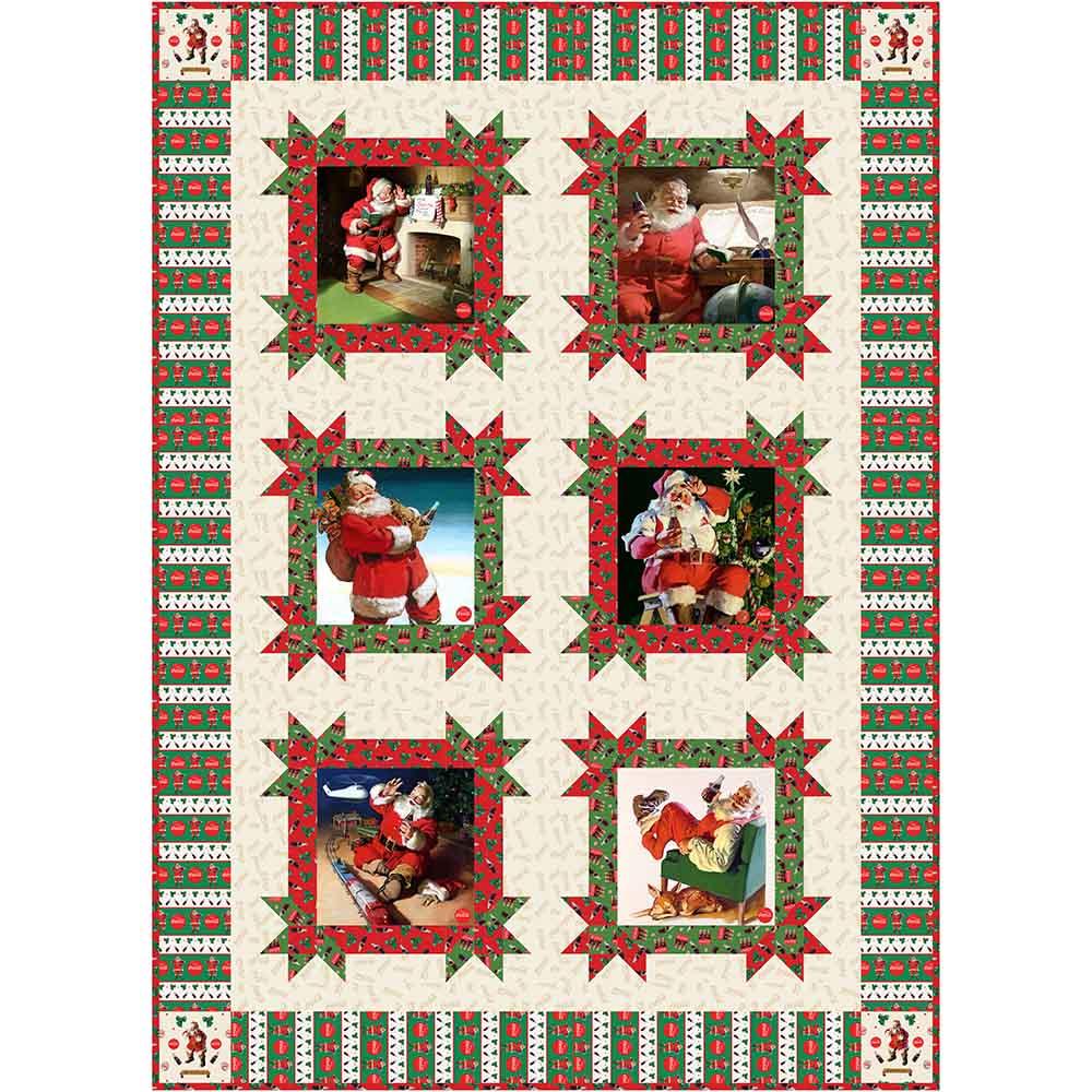 Jolly Old St. Nick - Coca-Cola Christmas - Northcott Fabrics - Quilt K ...