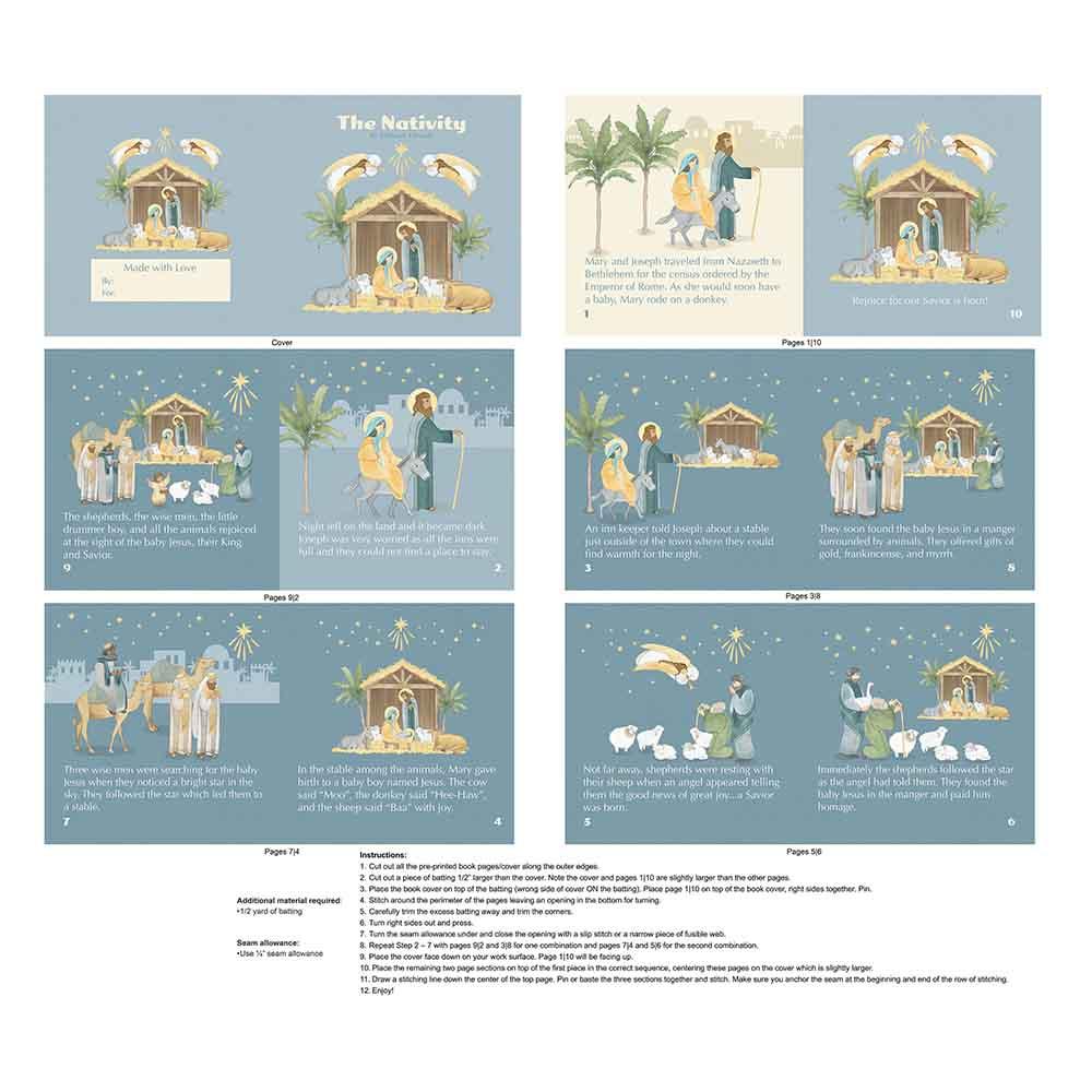 The Nativity - Northcott Studio - Digital - 36" x 43" Book Panel ...