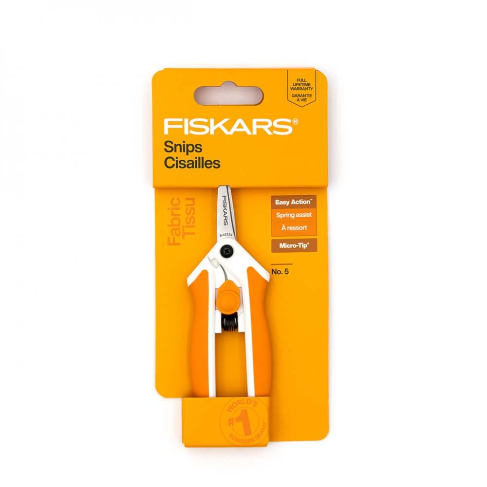 Fiskars Micro-Tip Easy Action Scissors No 5 – Keepsake Quilting