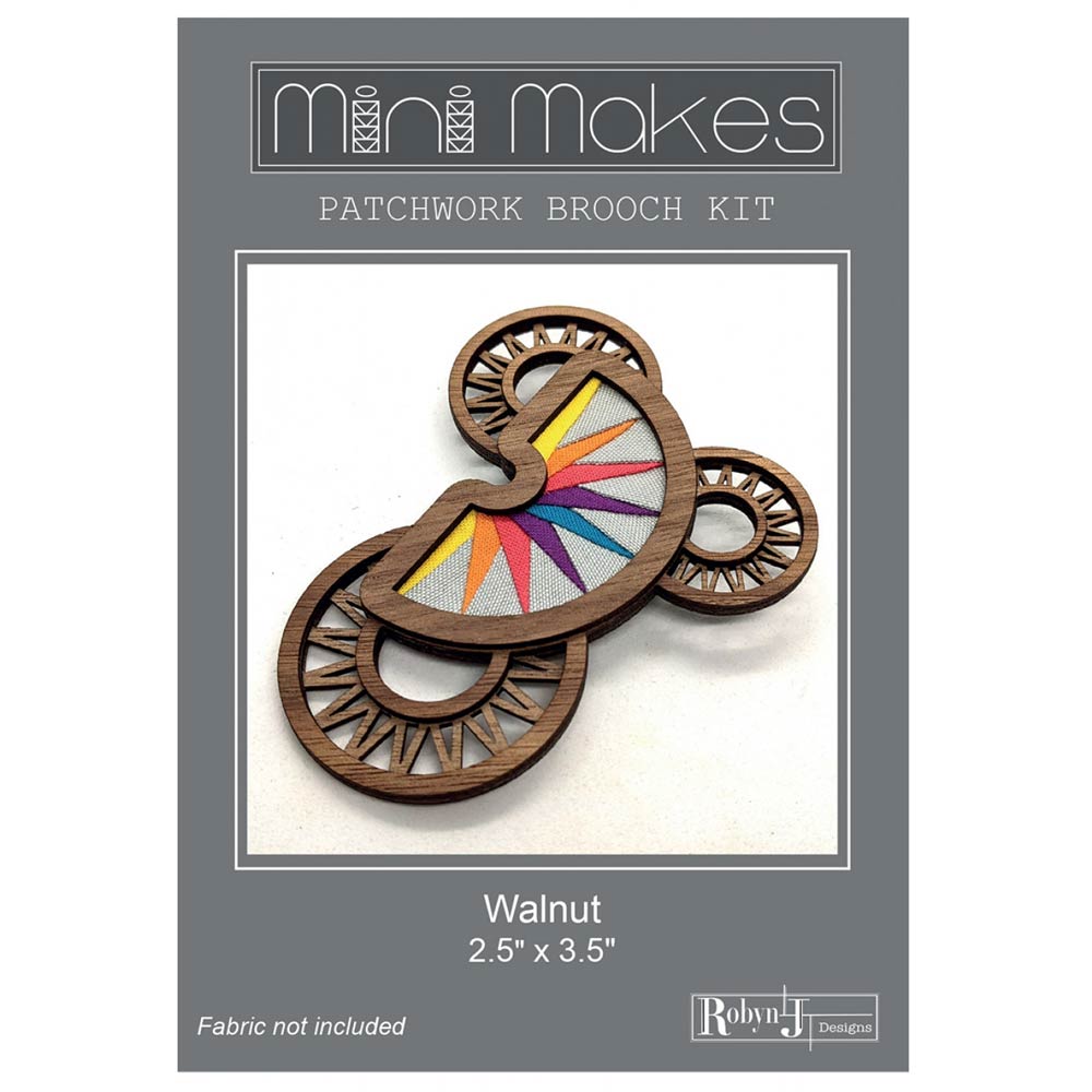 Mini Makes Brooch Moon Walnut – Keepsake Quilting