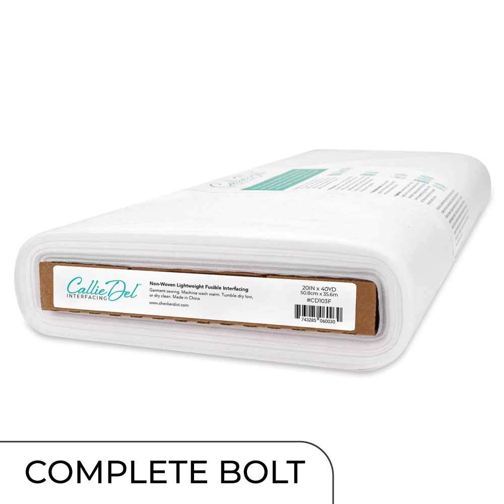 Non-Woven Lightweight Fusible Interfacing - Callie Del Interfacing - 2 ...