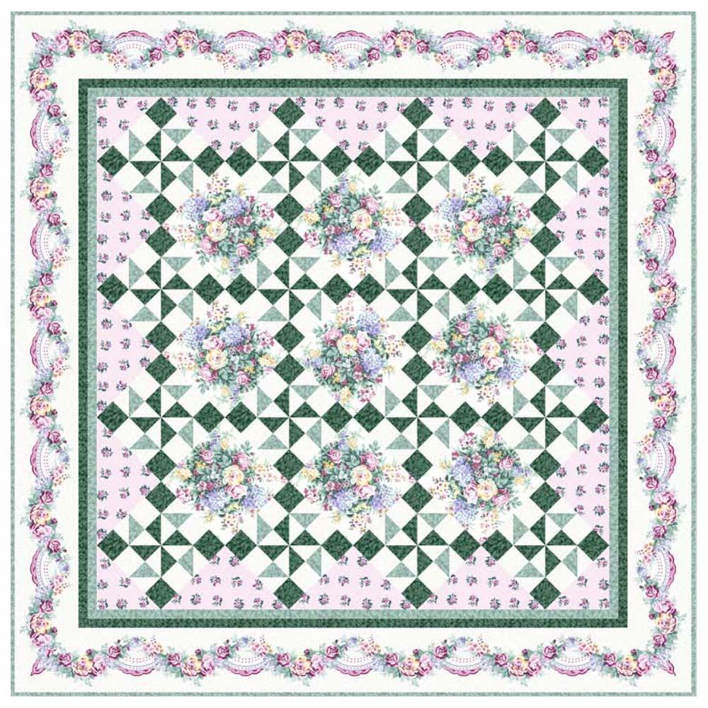In the Beginning - Garden Twist Anniversary Quilt pattern - FREE downl ...