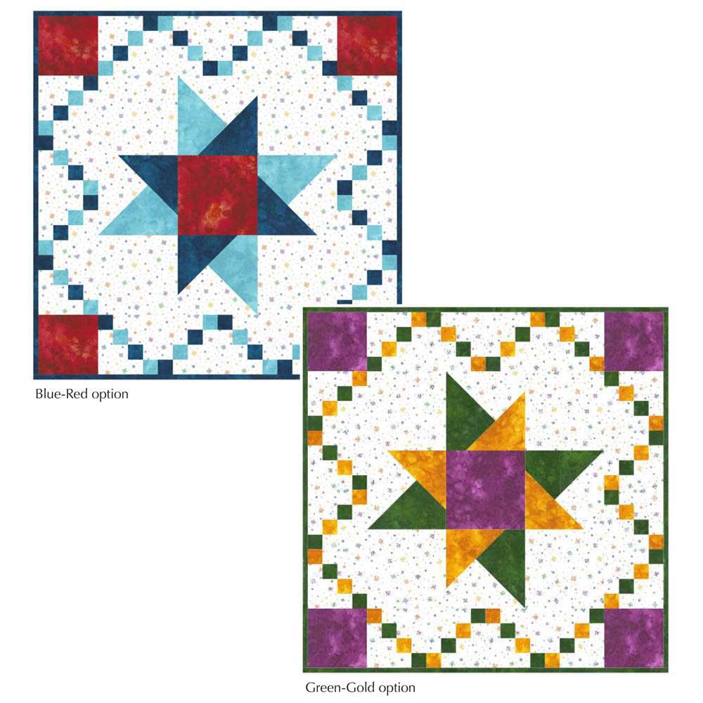 Timeless Treasures - Ditsy Embell-ish Star Wallhanging pattern - FREE ...