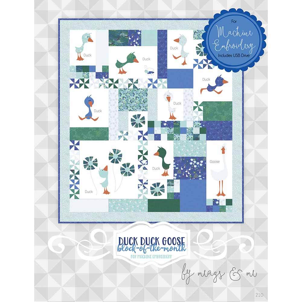Duck Duck Goose Block of the Month USB for Machine Embroidery ...