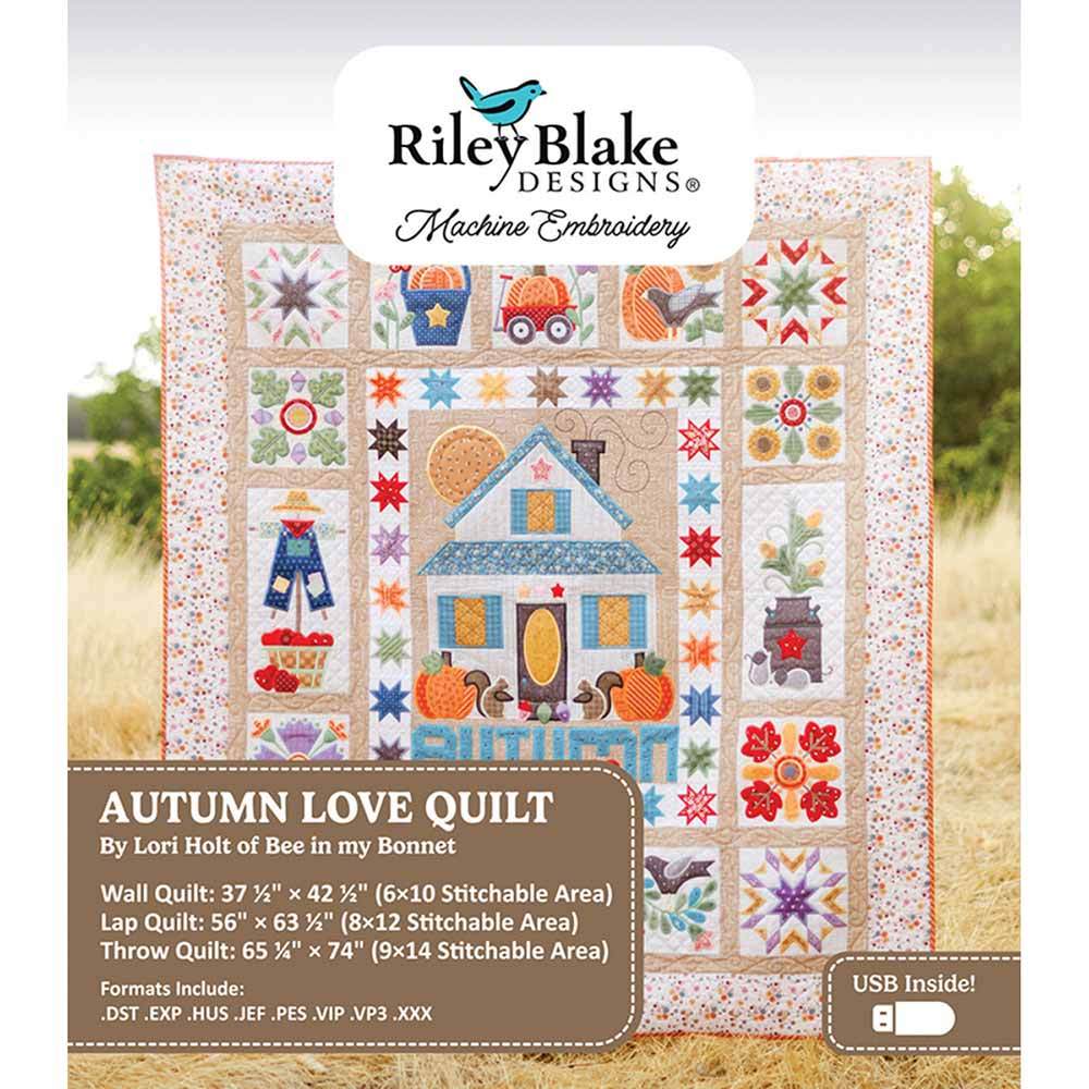 Autumn Love Quilt Projects - Machine Embroidery USB – Keepsake Quilting