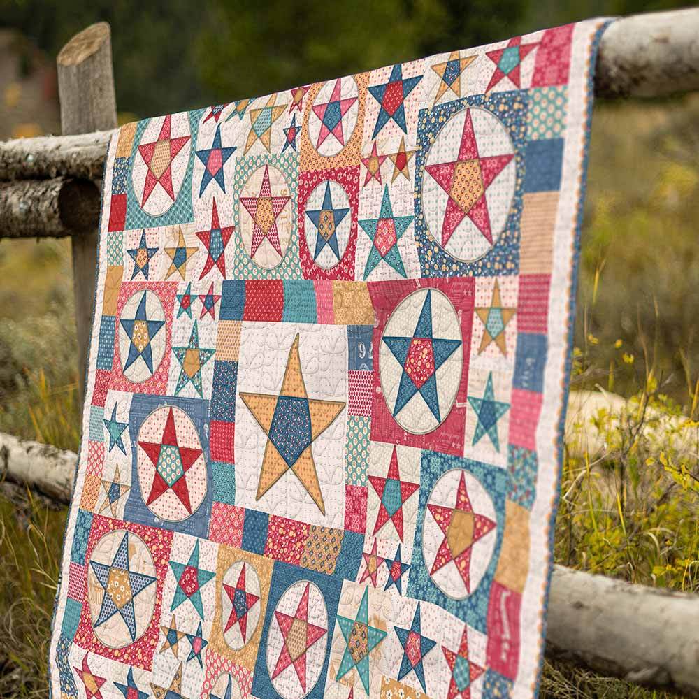Americana Farmhouse Star Quilt Machine Embroidery USB Pattern ...