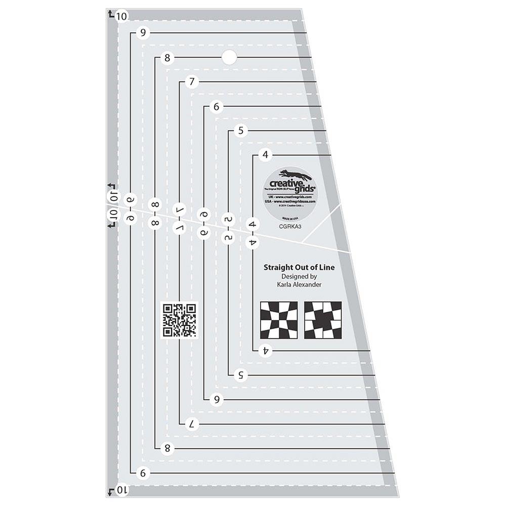 Creative Grids Straight Out of Line Quilt Ruler – Keepsake Quilting
