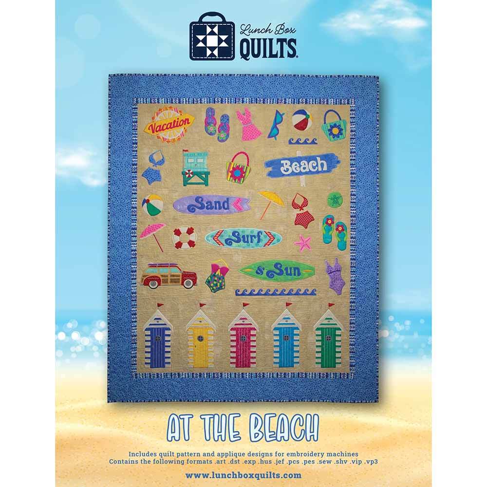 At the Beach Applique Machine Embroidery Quilt Pattern – Keepsake Quilting