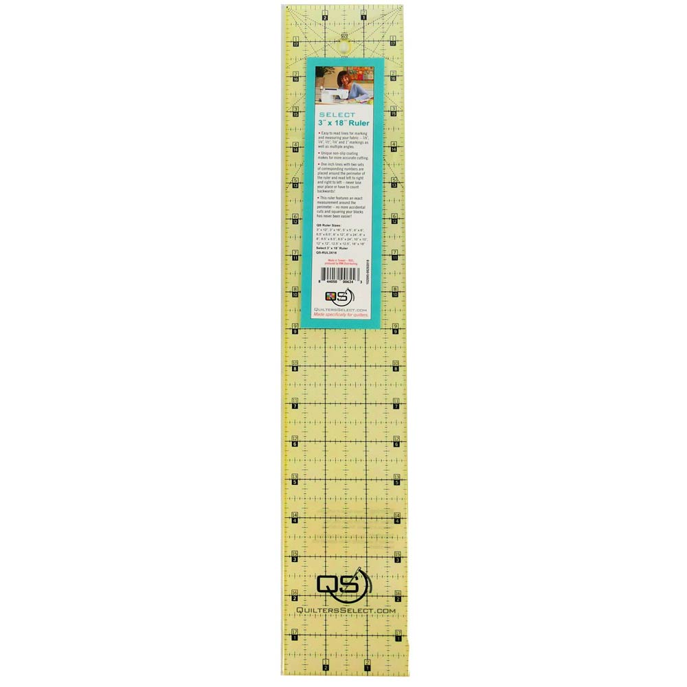 Non-Slip Ruler 3in x 18in – Keepsake Quilting