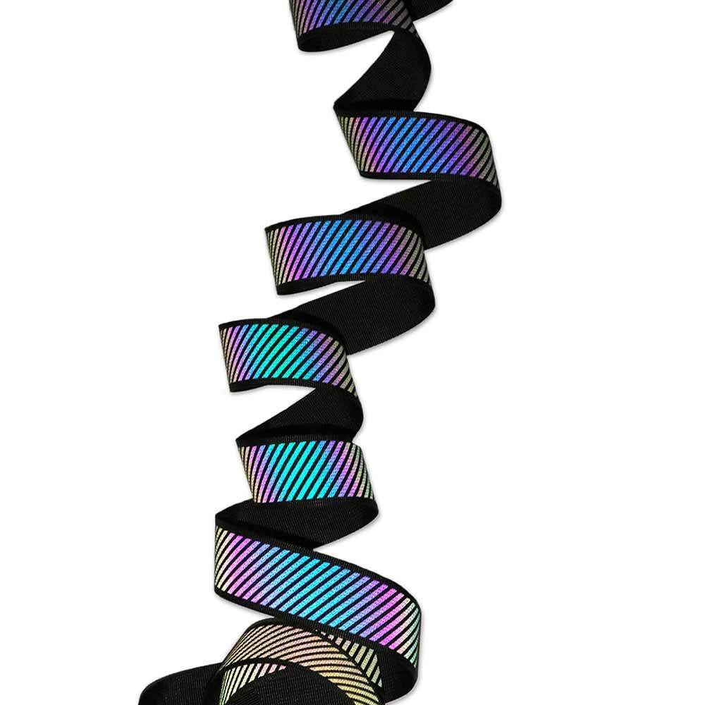Reflective Diagonal Stripe Webbing 50 Yard Roll – Keepsake Quilting