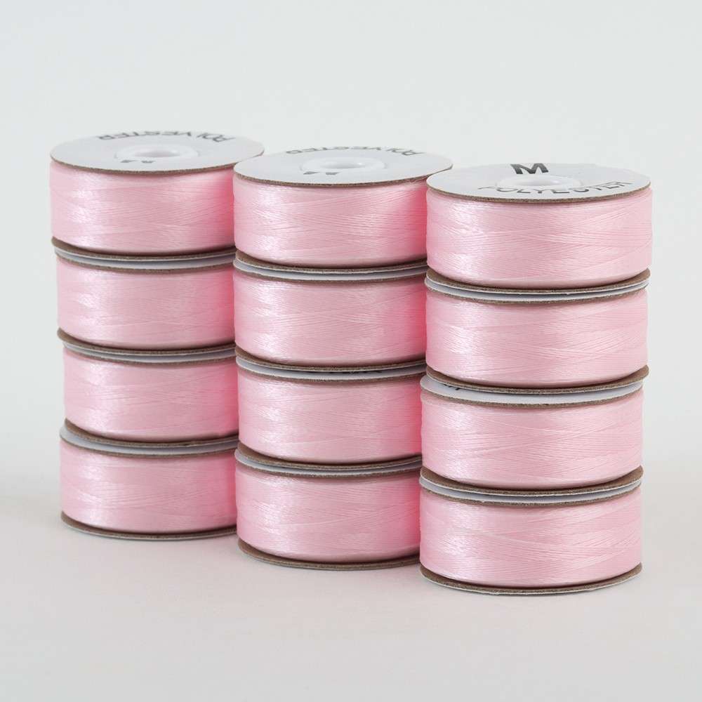 SuperBobs Polyester Bobbin 12pk M-Style Baby Pink – Keepsake Quilting