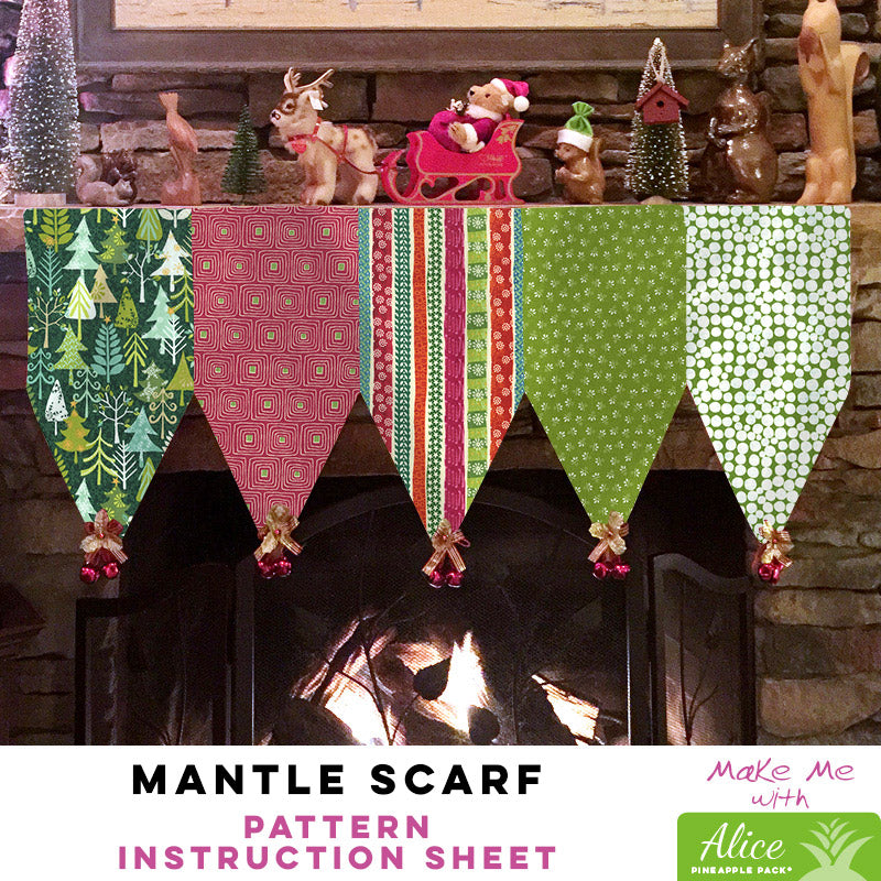 Mantle Scarf - Alice Pineapple Pack Pattern – Keepsake Quilting