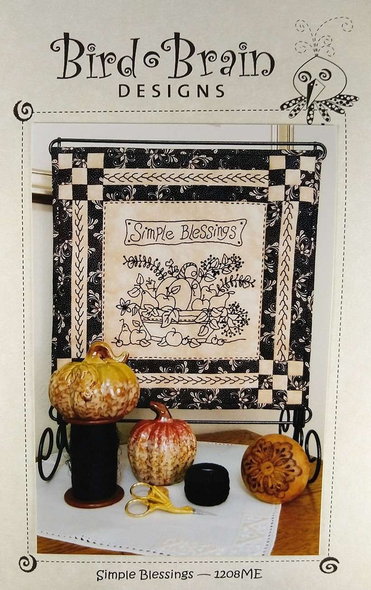 Simple Blessings Machine Embroidery by Bird Brain Designs – Keepsake ...