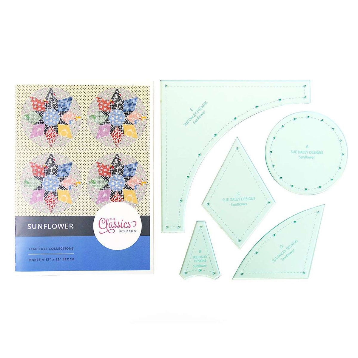Sunflower Block Classics Template Set – Keepsake Quilting