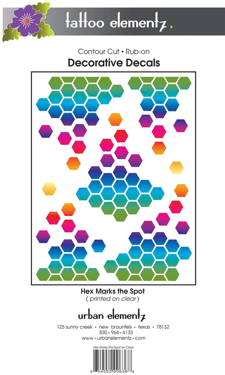 Tattoo Elementz Hex Marks the Spot Tattoo on Clear – Keepsake Quilting