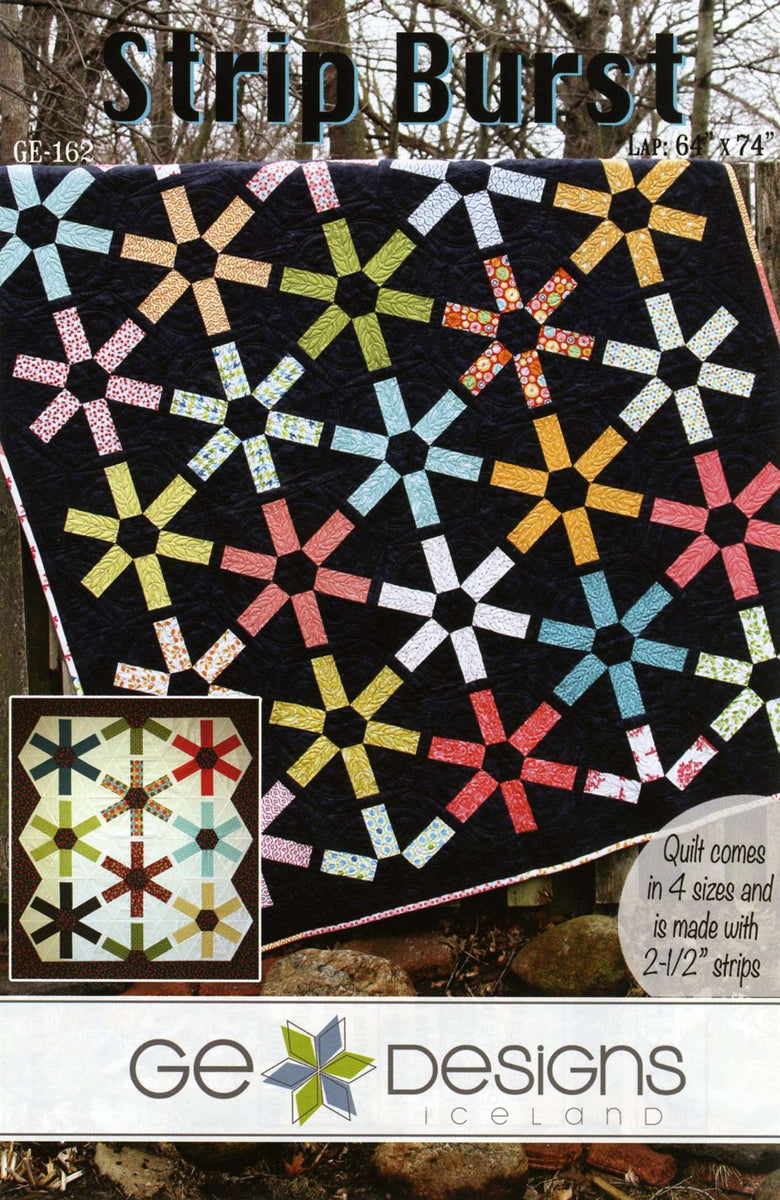 Strip Burst Quilt Pattern by Gudrun Erla – Keepsake Quilting