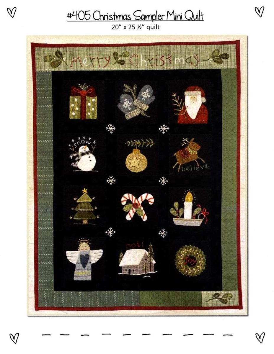 Christmas Sampler Mini Quilt Pattern – Keepsake Quilting