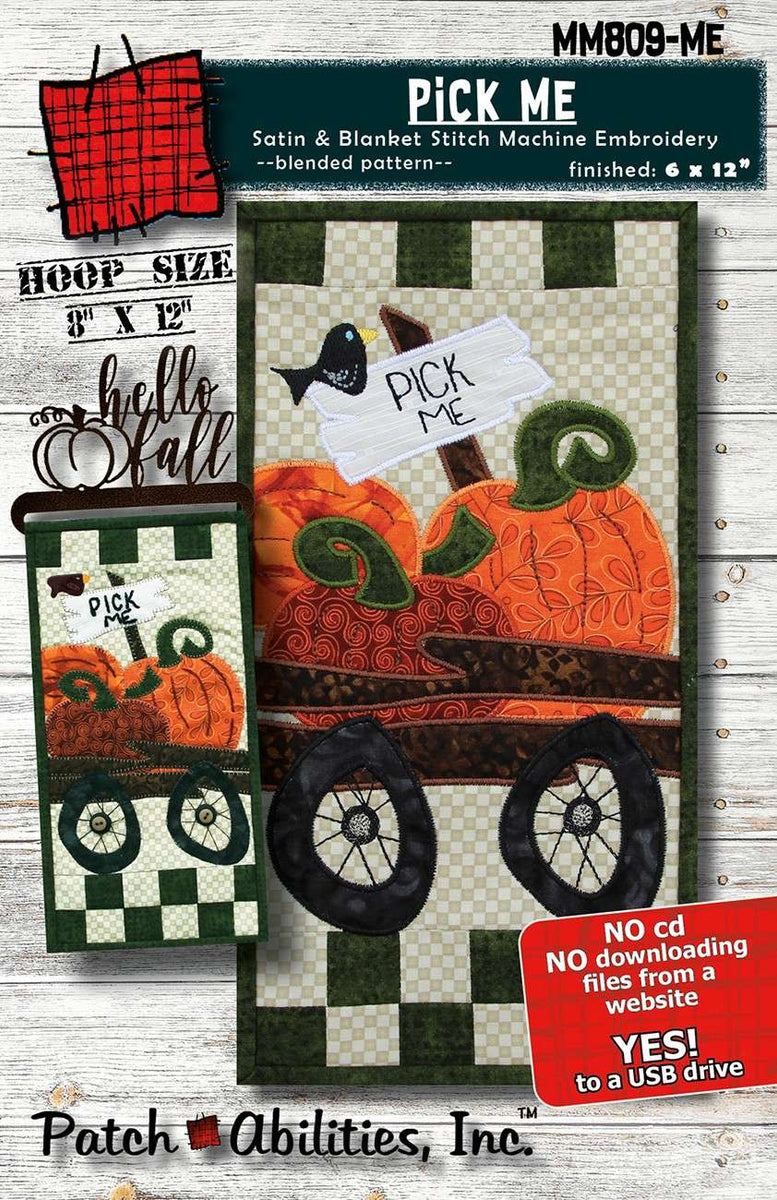 Pick Me Machine Embroidery Version – Keepsake Quilting