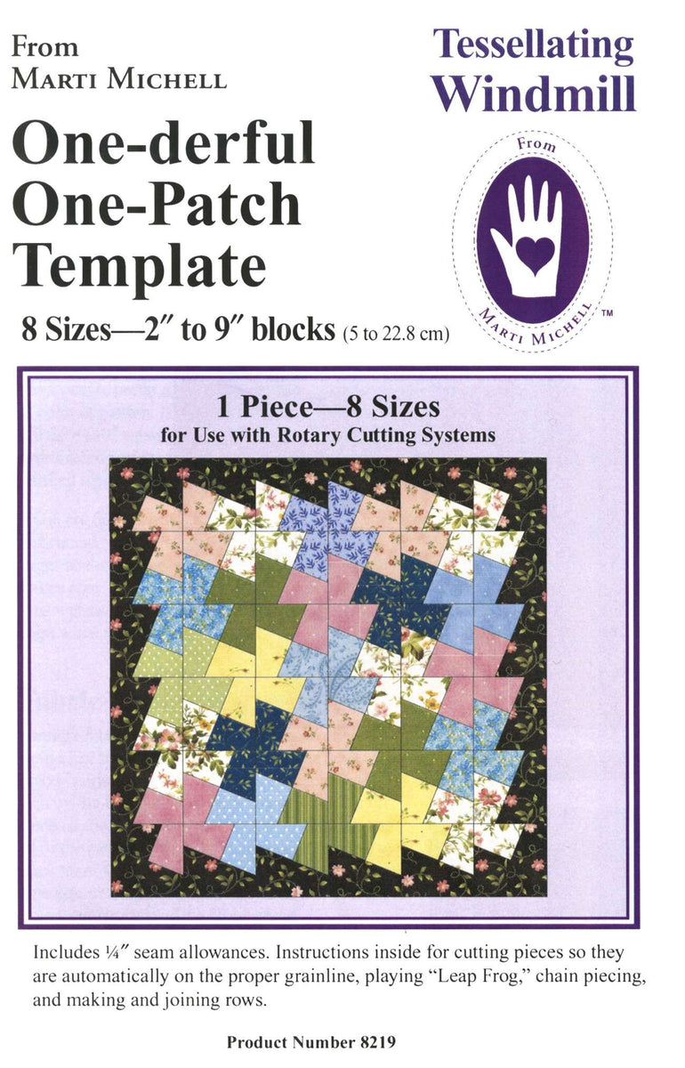 One-Derful One Patch Tessellating Windmill Template – Keepsake Quilting
