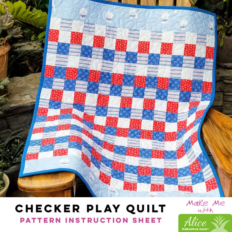 Checker Play Quilt - Alice Pineapple Pack Pattern – Keepsake Quilting
