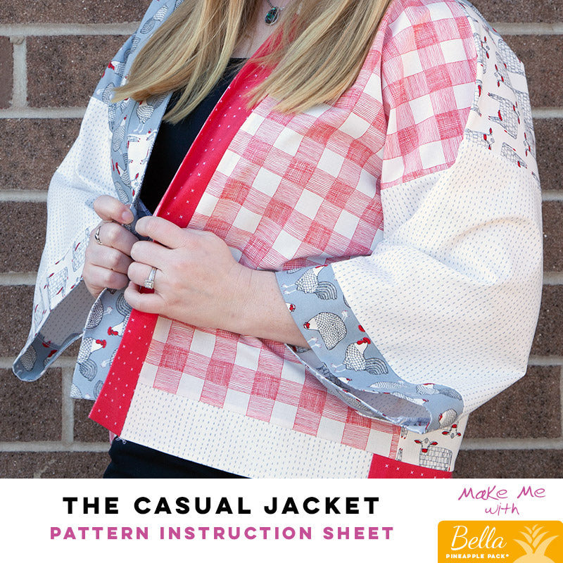 The Casual Jacket - Bella Pineapple Pack Pattern – Keepsake Quilting