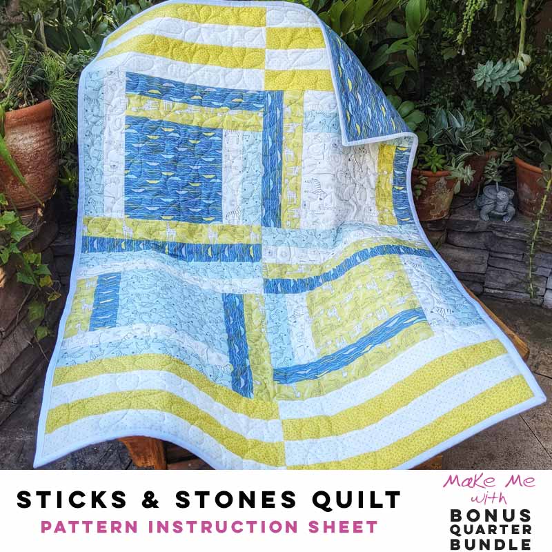 Sticks and Stones Quilt - 6-Piece Bonus Quarter Bundle Pattern ...