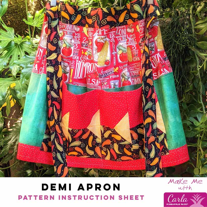 Demi Apron - Carla Pineapple Pack Pattern – Keepsake Quilting