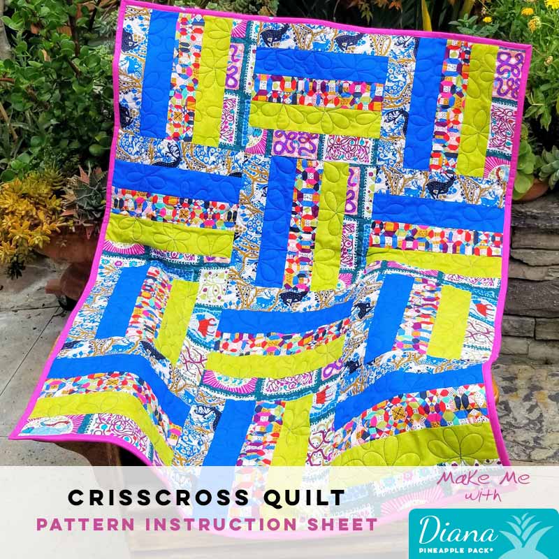 Crisscross Quilt - Diana Pineapple Pack Pattern – Keepsake Quilting
