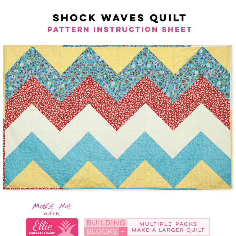 Shock Waves Quilt - Ellie Pineapple Pack Pattern – Keepsake Quilting