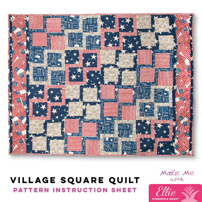 Village Square Quilt - Ellie Pineapple Pack Pattern – Keepsake Quilting