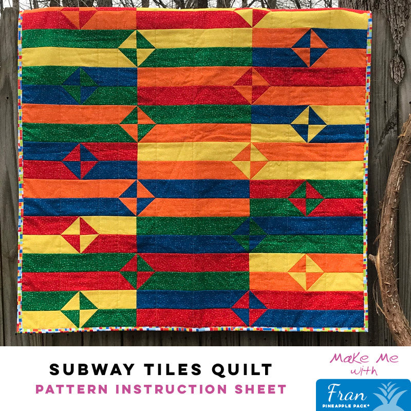 Subway Tiles Quilt - Fran Pineapple Pack Pattern – Keepsake Quilting