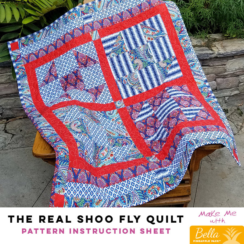 The Real Shoo Fly Quilt - Bella Pineapple Pack Pattern – Keepsake Quilting