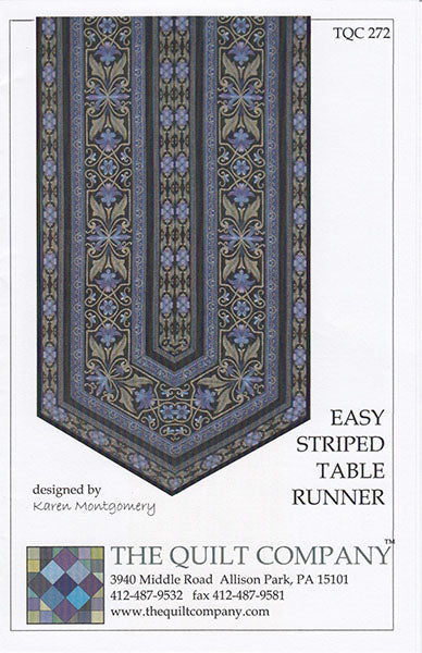Easy Striped Table Runner Pattern – Keepsake Quilting