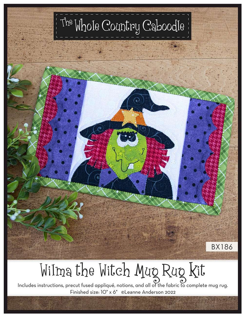Wilma the Witch Mug Rug Kit – Keepsake Quilting